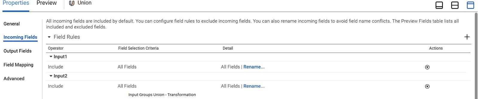 UNION Transformation - Informatica IICS - Syntax Minds